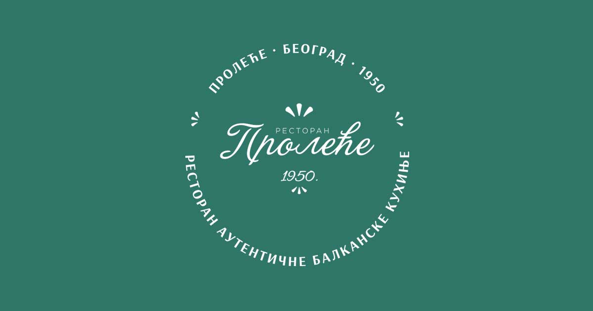 Menu - Restoran Proleće
